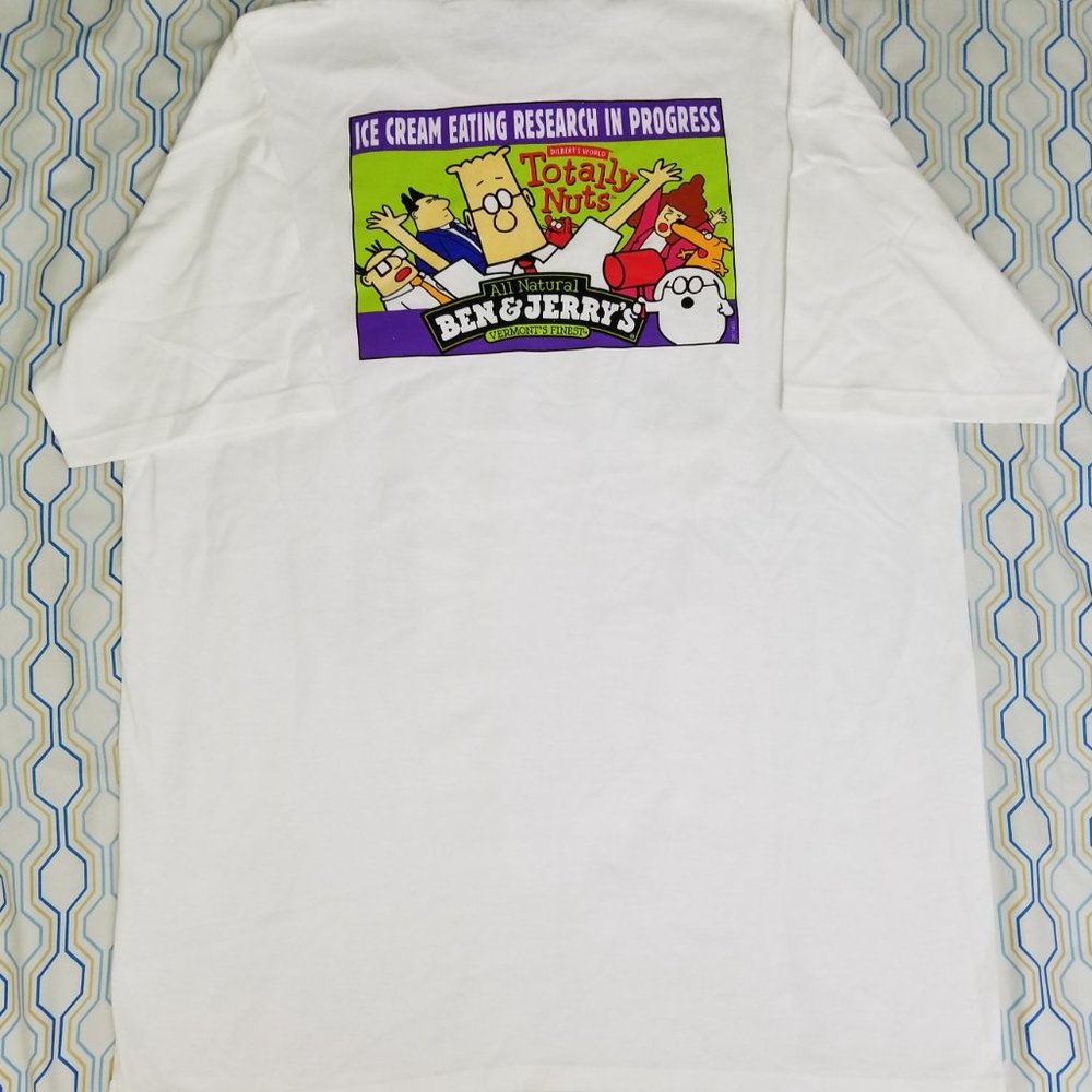 Vintage Ben & Jerry's Ice Cream Dilbert T Shirt - Gem